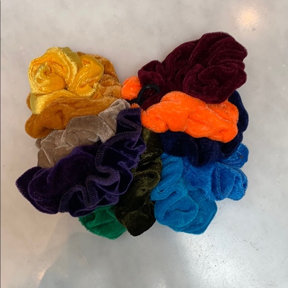 Accessories | 12 Colorful Scrunches Velvet | Poshmark